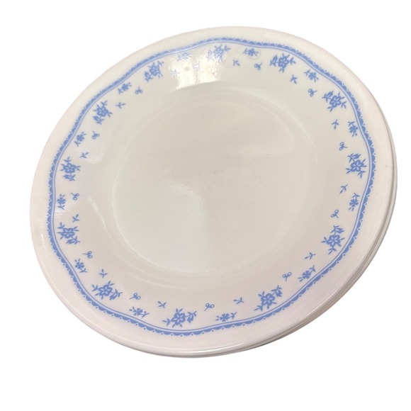Corelle | Dining | Corelle Blue Floral Dessert Bread Plates Set Of 8 ...